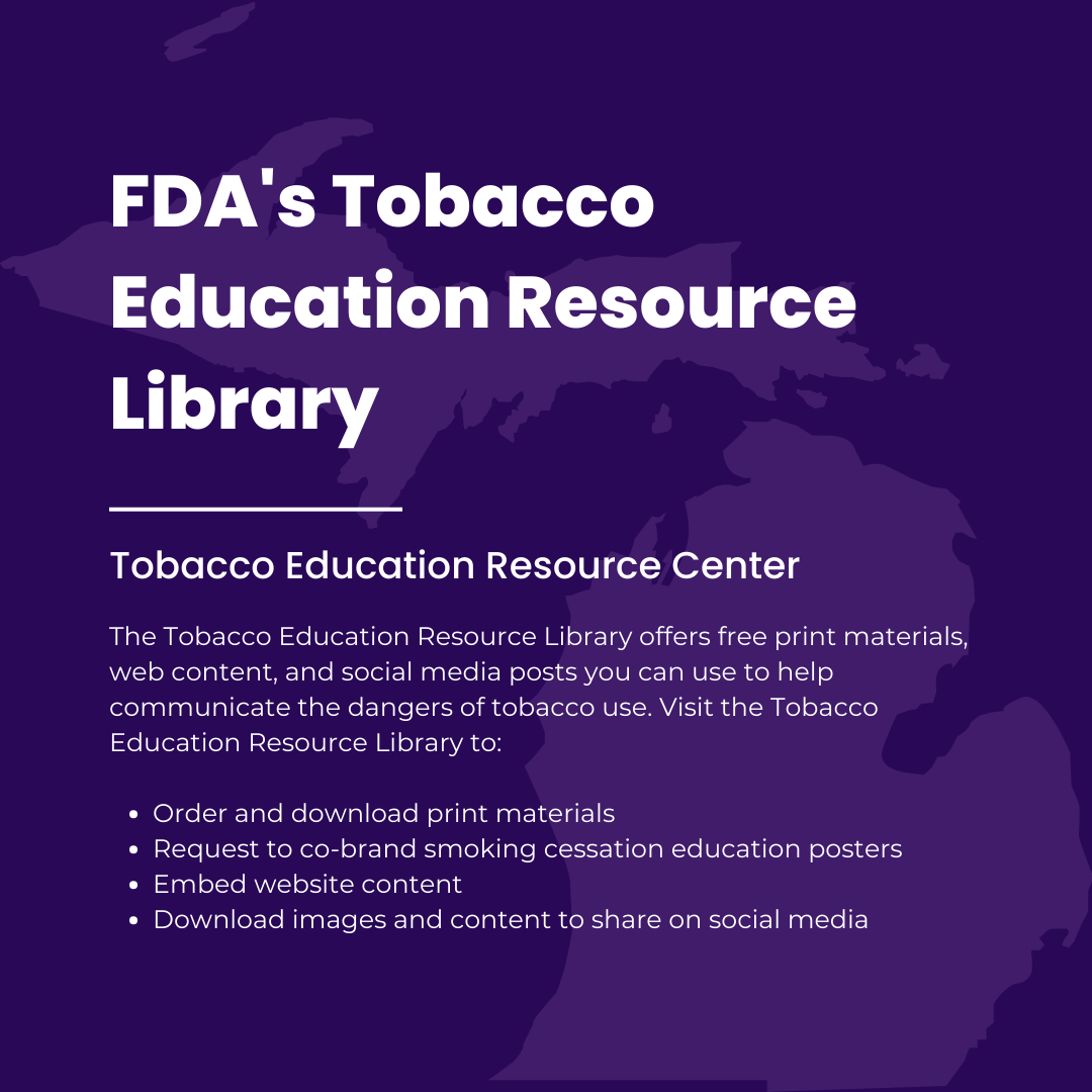 FDA’s Tobacco Education Resource Library - Prevention Network